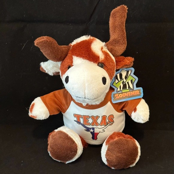 ZOOVENIR | Toys | Zoovenir Texas Longhorn Steer 2 White Brown Plush 215 ...